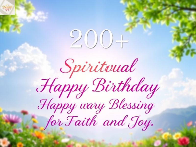 200+ Spiritual Happy Birthday Blessings for Faith and Joy