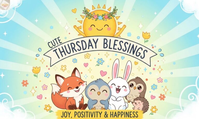 Cute Thursday Blessings: Joy, Positivity & Happiness